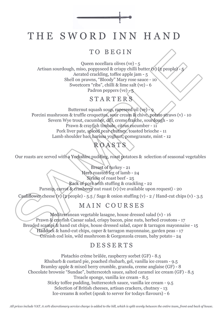 The Sword Inn Hand